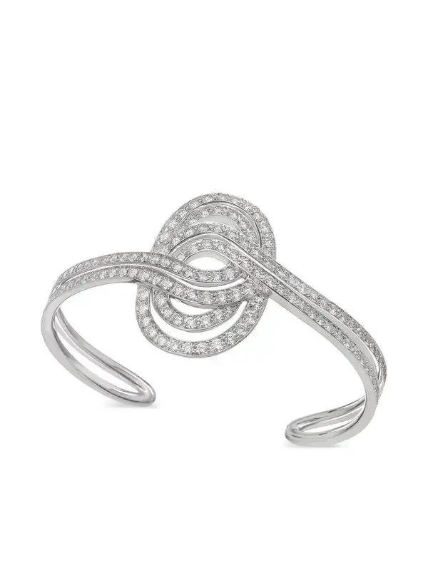 LILY GABRIELLA 18kt White Gold Infinitas Diamond Cuff Bracelet