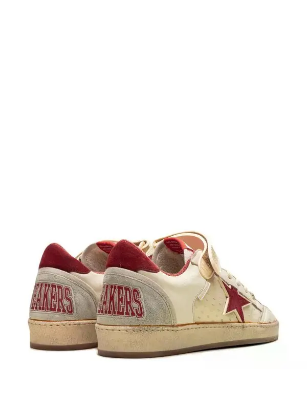 GOLDEN GOOSE Ball Star White/ice/red Sneakers - Neutrals