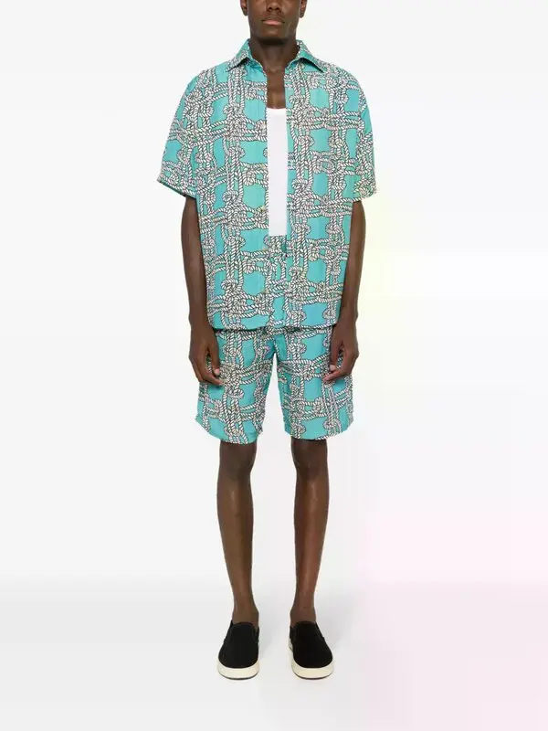 AMIR SLAMA Rope-print Shorts