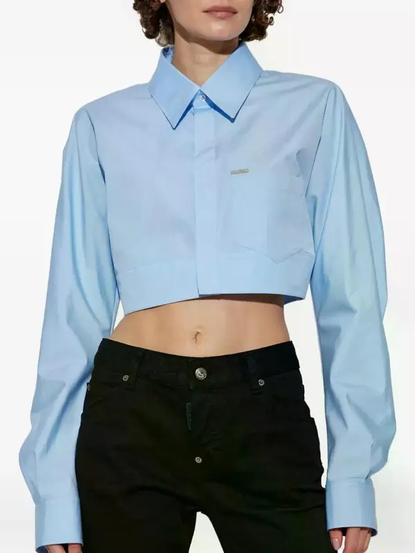 Dsquared2 Cropped Cotton Shirt