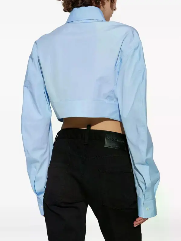 Dsquared2 Cropped Cotton Shirt