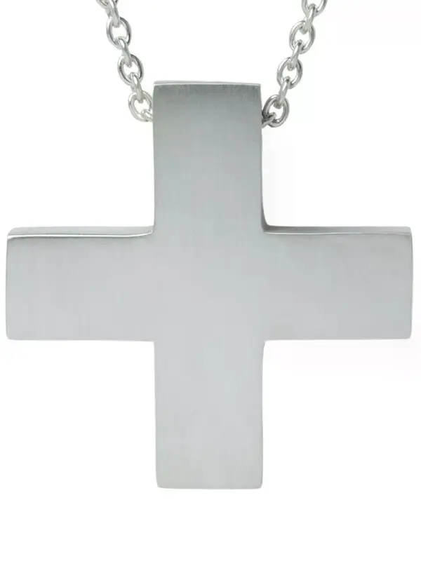 PARTS OF FOUR Small Plus Necklace - Silver