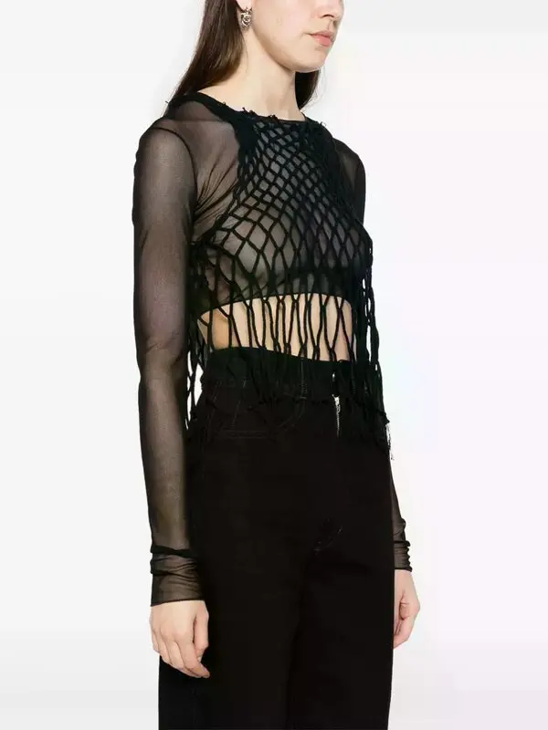 MAISON MARGIELA Sleeveless Mesh Tank Top