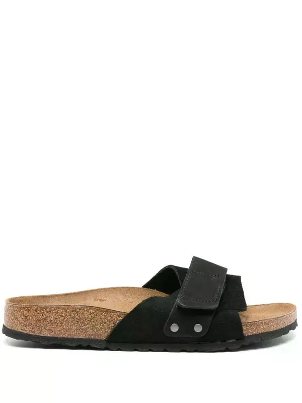 BIRKENSTOCK Oita Suede Slides - Black