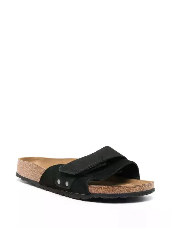 BIRKENSTOCK Oita Suede Slides - Black