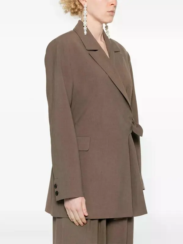 GANNI Knot-belt Wrap Blazer