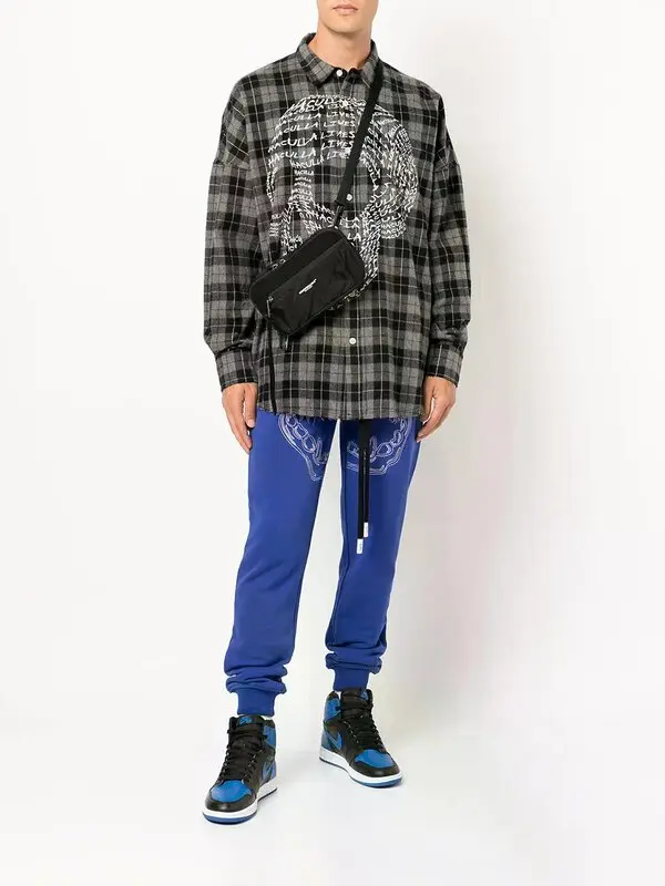 HACULLA. Slogan-print Skull Shirt - Grey