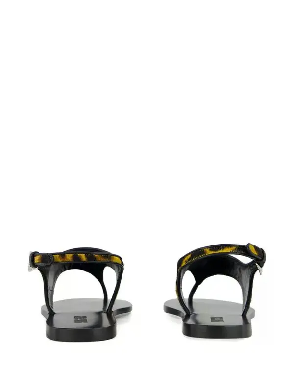 Paris Texas Leopard-print Flat Sandals
