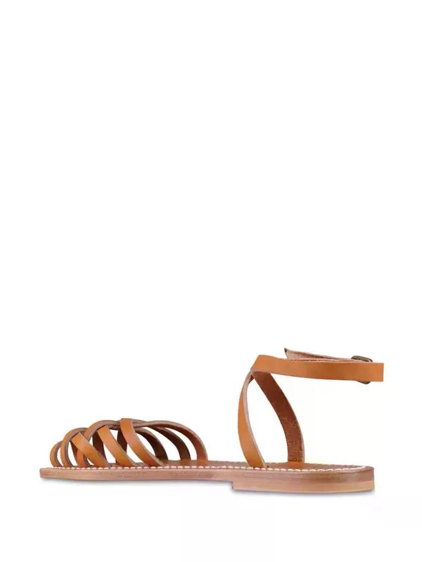 K.JACQUES Demetria Leather Sandals - Brown