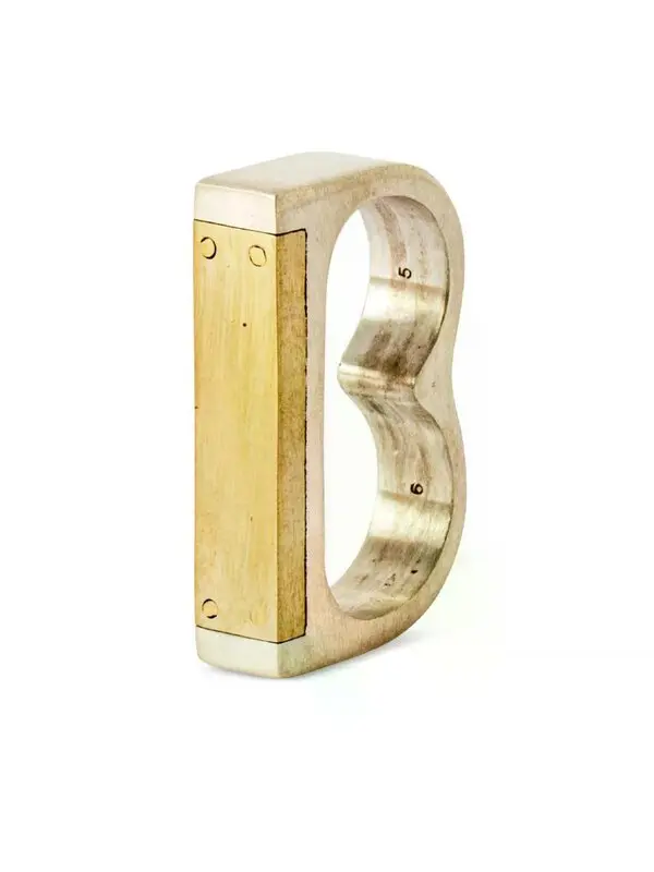 PARTS OF FOUR Plate Double Ring - Silver