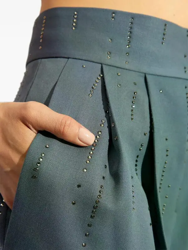Attico Gary Crystal-embellished Trousers