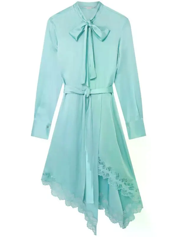 Stella McCartney Double Satin Lace-trim Dress