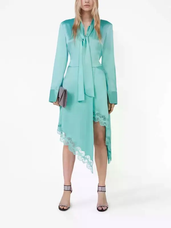 Stella McCartney Double Satin Lace-trim Dress