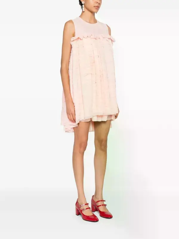 BARUNI Ruffled Mini Dress - Pink