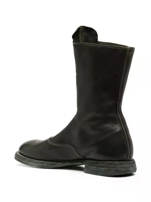 Guidi Polished-leather Zip-up Boots