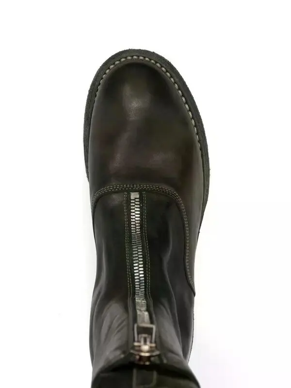 Guidi Polished-leather Zip-up Boots