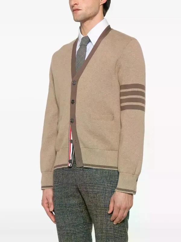 Thom Browne 4-bar Stripe Cotton Cardigan