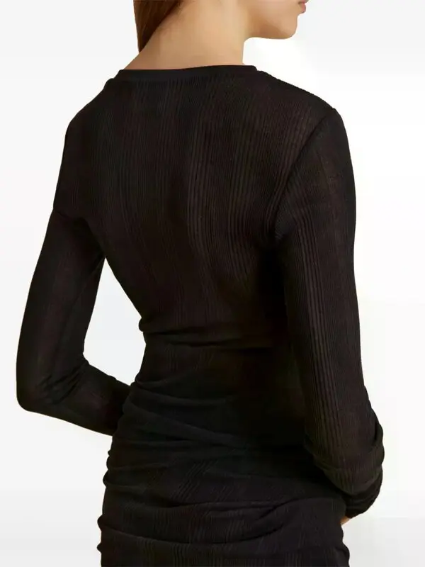 Khaite The Lenora Ribbed T-shirt