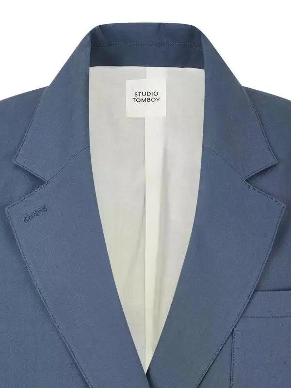 STUDIO TOMBOY Cotton-blend Blazer - Blue