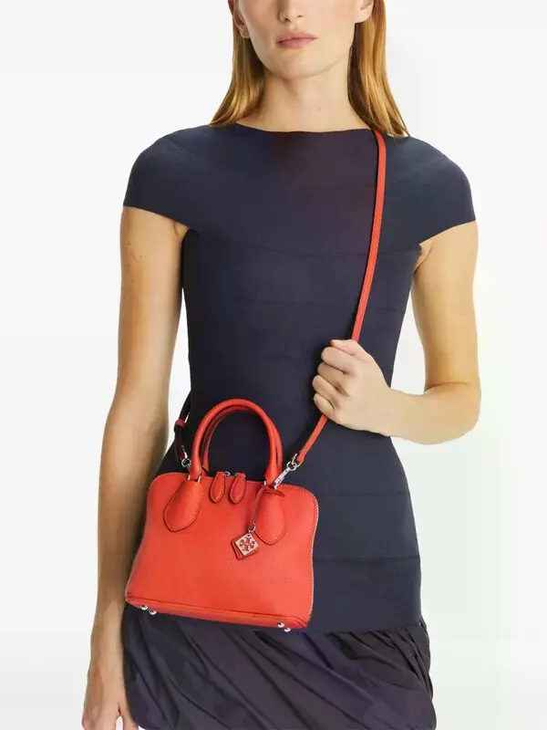 Tory Burch Mini Swing Leather Satchel - Orange