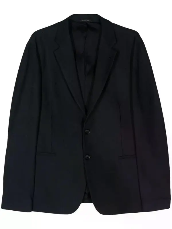Giorgio Armani Single-breasted Piqué Blazer