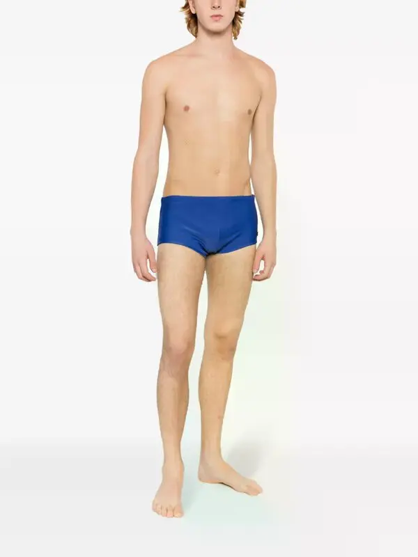 AMIR SLAMA Logo-appliqué Swim Shorts