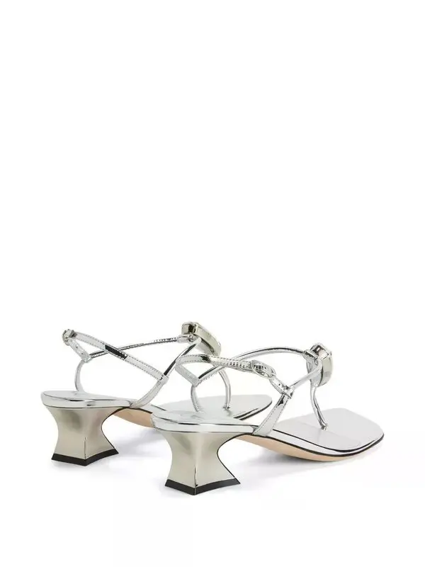 GIUSEPPE ZANOTTI Anthonia Rhinestone-embellished Sandals - Silver