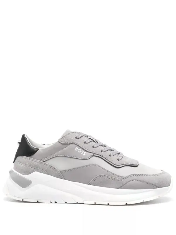 BOSS Lace-up Leather Sneakers