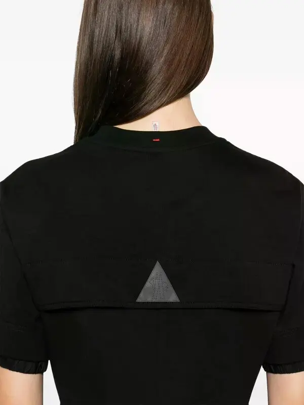 Moncler Logo-patch Cotton T-shirt - Black