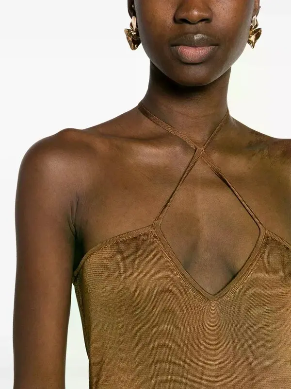 TOM FORD Halterneck Flared Maxi Dress