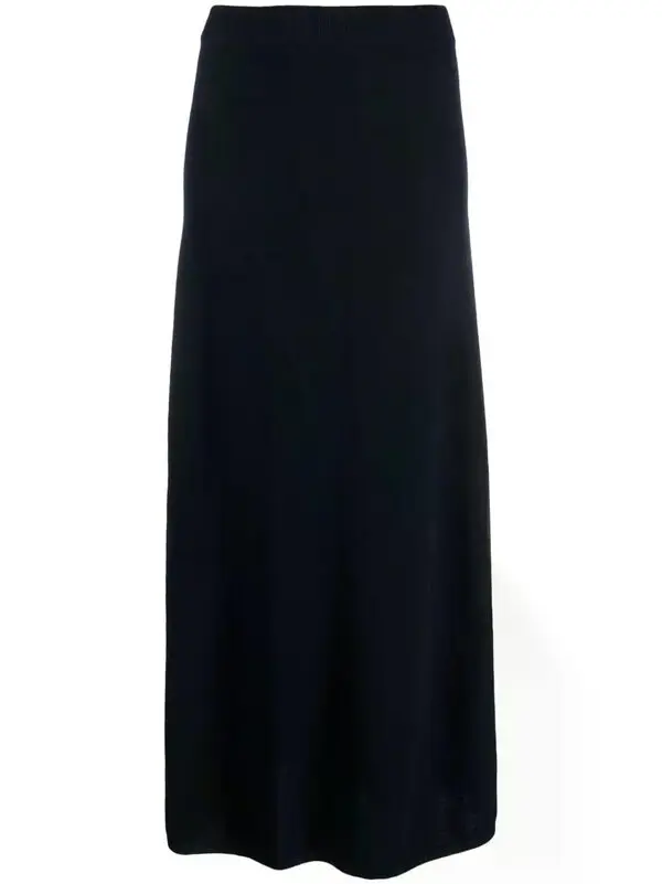 LISA YANG Ribbed-trim Cashmere Skirt