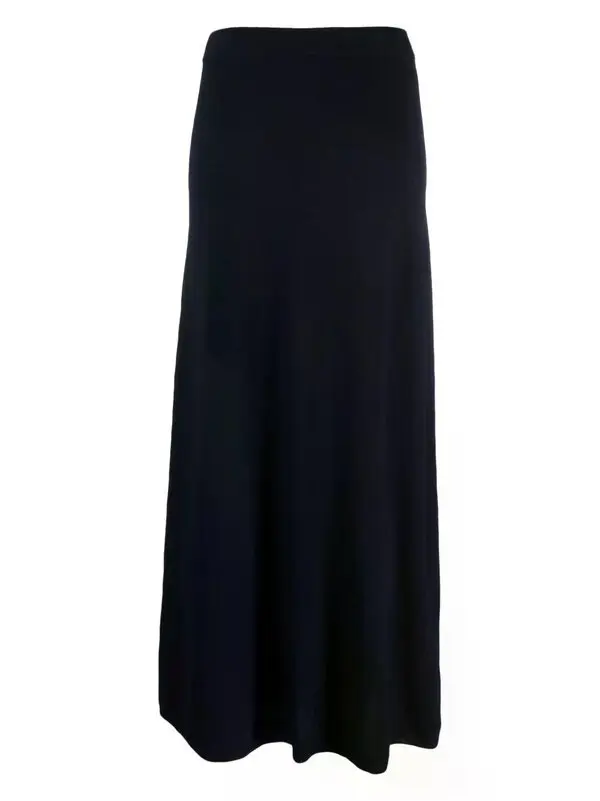 LISA YANG Ribbed-trim Cashmere Skirt