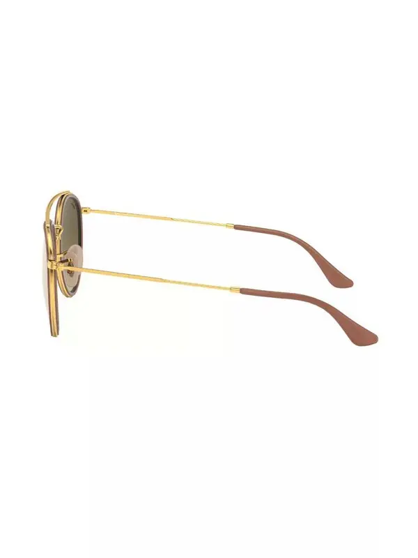 Ray-ban Round Double Bridge Sunglasses - Gold