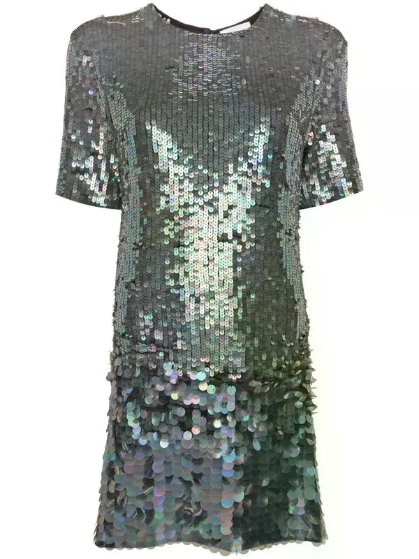P.a.r.o.s.h Sequinned Mini Shirt Dress