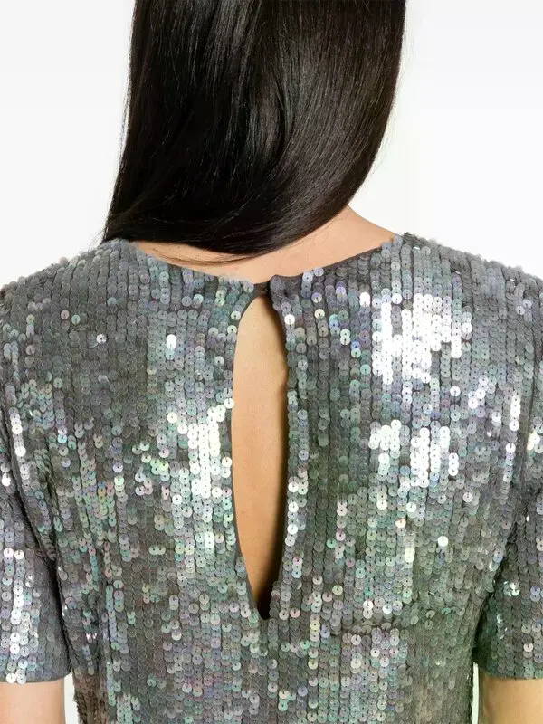 P.a.r.o.s.h Sequinned Mini Shirt Dress