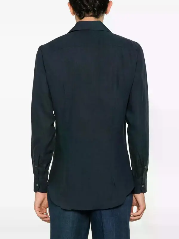 Brioni Classic-collar Linen Shirt