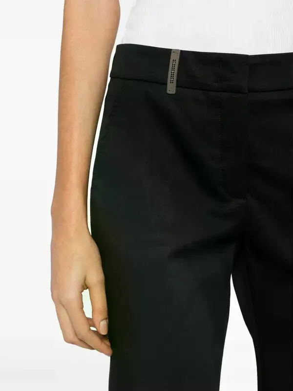 Peserico Cropped Slim-fit Trousers