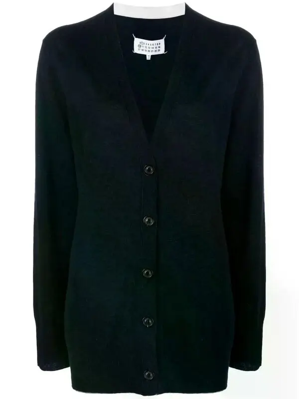 MAISON MARGIELA V-neck Wool-blend Cardigan