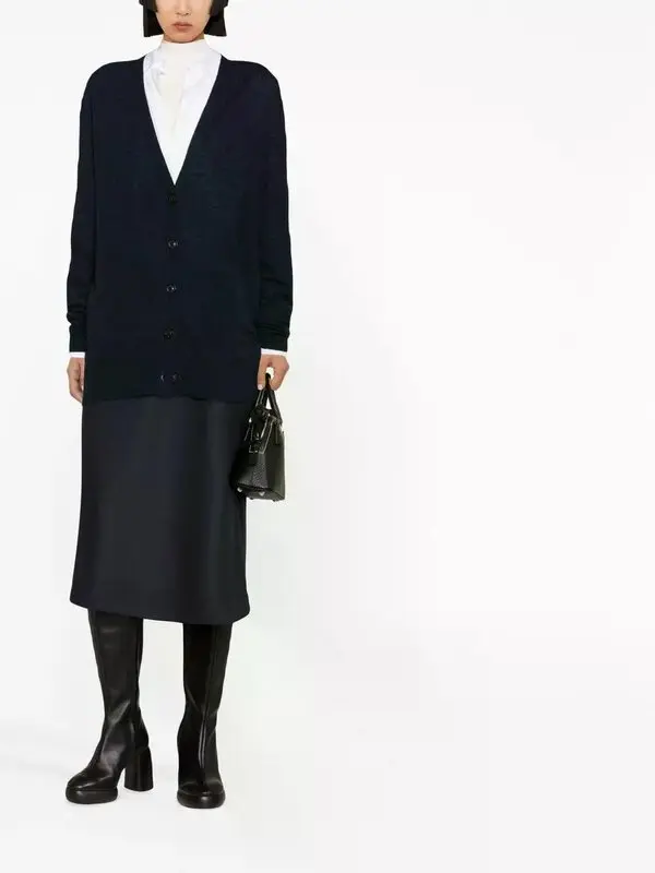 MAISON MARGIELA V-neck Wool-blend Cardigan