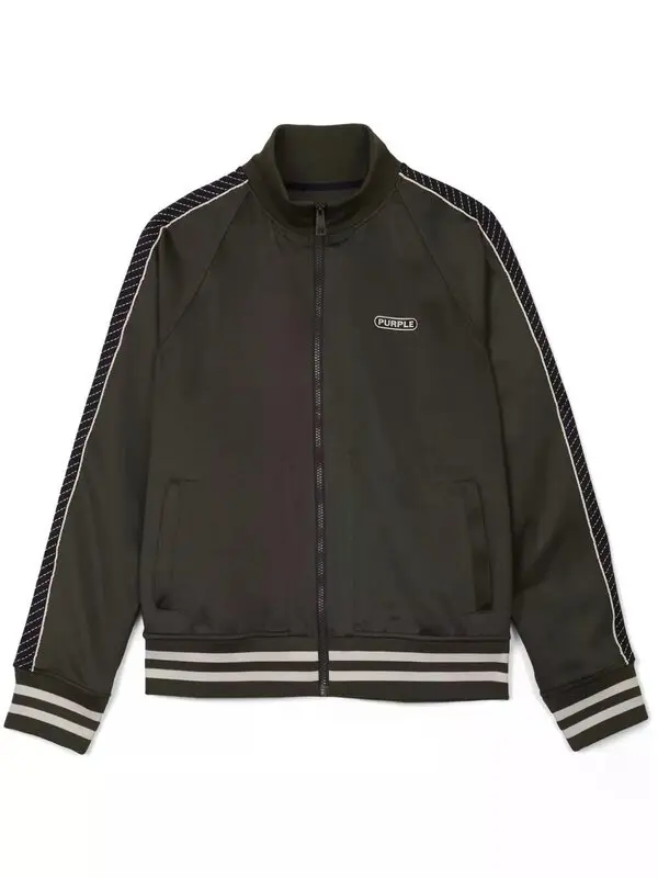 PURPLE BRAND Striped-edge Lightweight Jacket