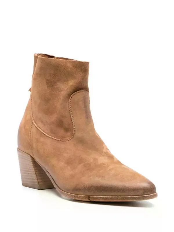 Moma Suede Panelled Ankle Boots