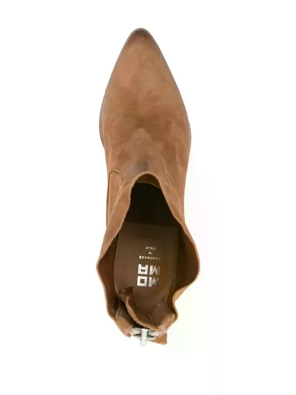 Moma Suede Panelled Ankle Boots