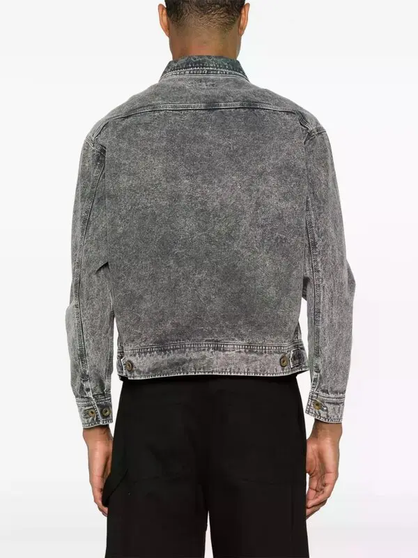 MYNE Embroidered Peacock Canvas Jacket