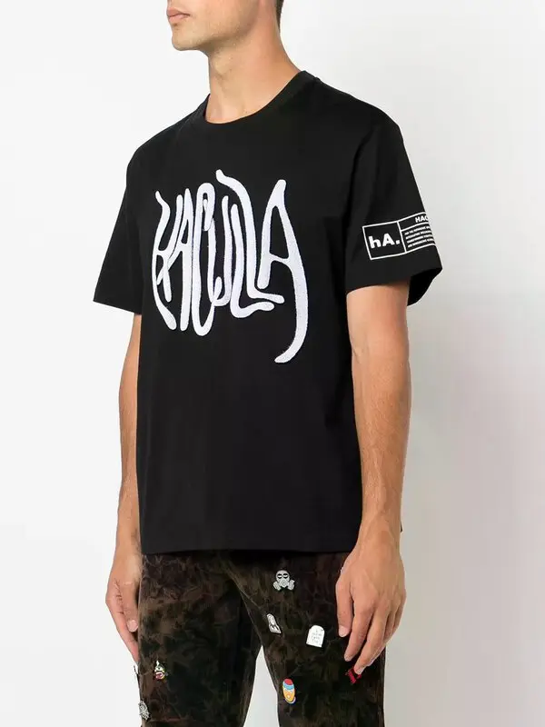 HACULLA. Chenille Logo Patch T-shirt - Black