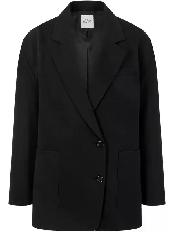 STUDIO TOMBOY Cotton-blend Blazer - Black