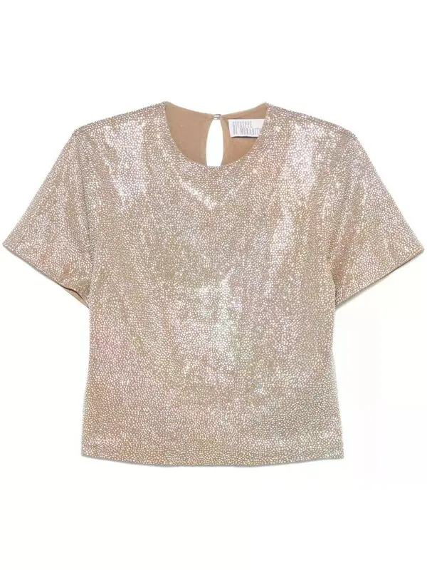 Giuseppe Di Morabito Crystal-embellished T-shirt