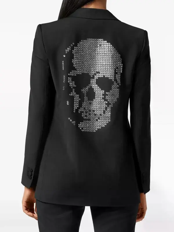 Philipp Plein Skull Crystal-embellished Blazer