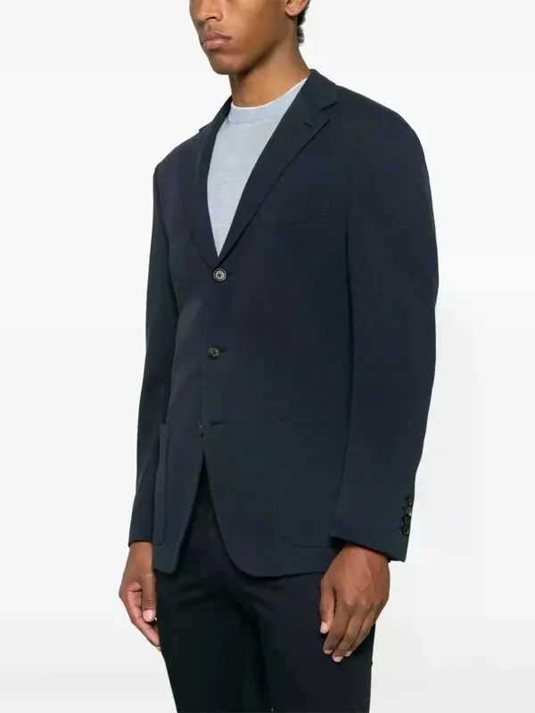 Eleventy Waffle-knit Blazer