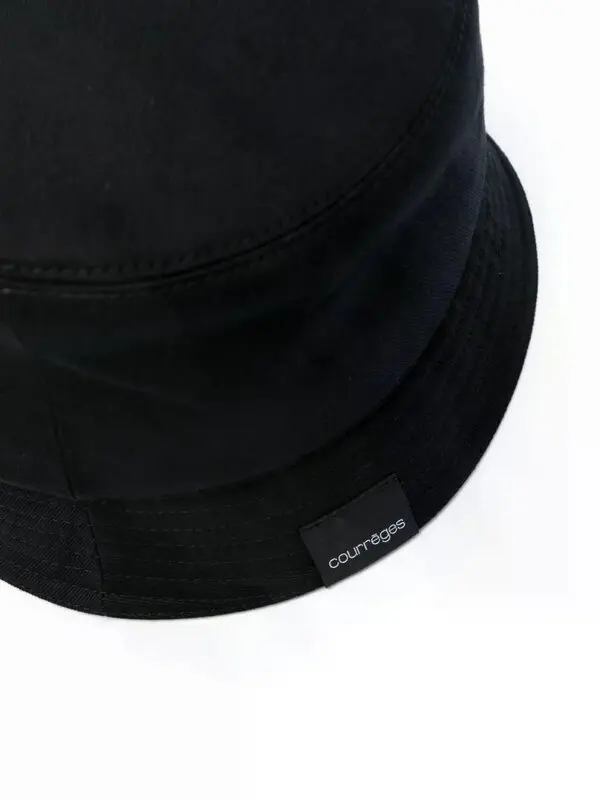 COURREGES Signature Logo-appliqué Bucket Hat