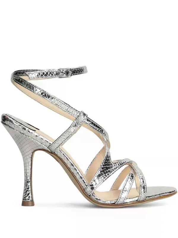 ANNA F. 100mm Leather Sandals